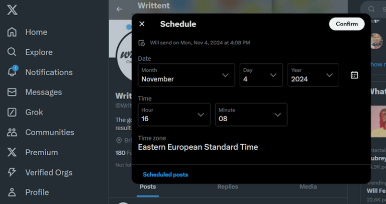 8 Best 𝕏 (Twitter) Scheduling Tools For 2025 | Writtent